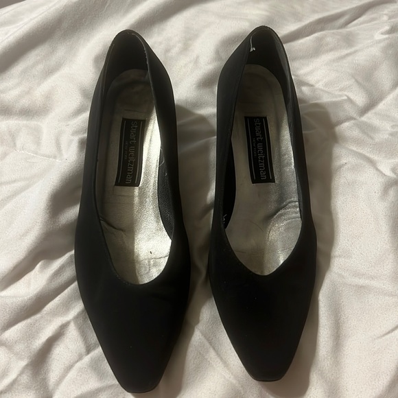Stuart Weitzman | Shoes | Stuart Weitzman Black Fabric Shoes | Poshmark